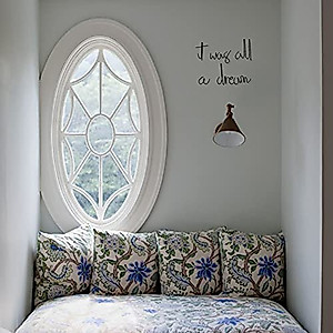 HIMIFOLO Metal Words Wall Decor Quote Sign Bedroom Wall Decor Above Bed Art Sculpture for Home Living Room Hotel Apartment Wall Decoration(It was All A Dream)