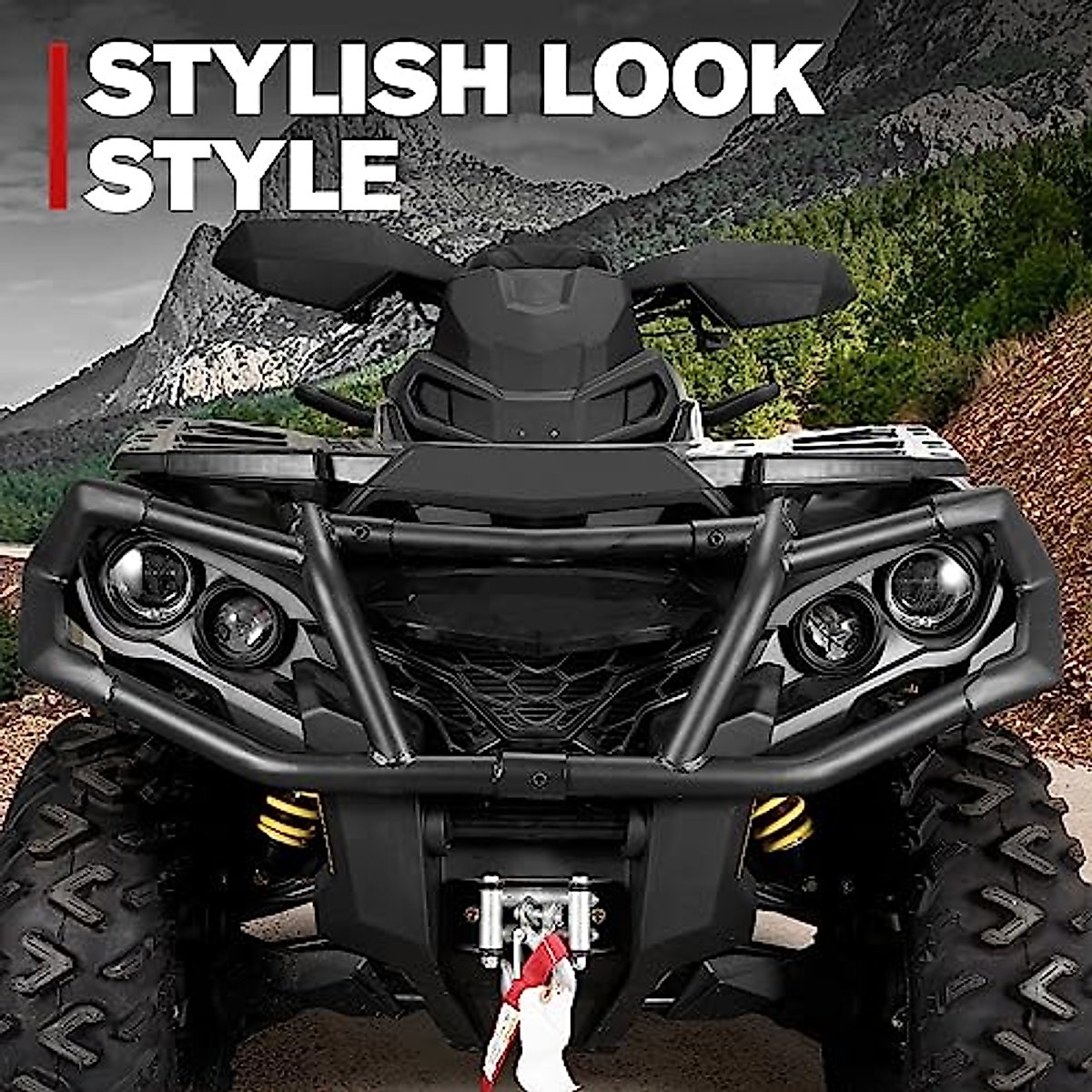 Front & Rear Bumper for Can Am Outlander 570 1000 XMR Accessories, A & UTV PRO Front Brushguard Protect for 2012-2022 Can-Am G2 450 500 650 800 850 MAX, Replace OEM # 715004837, 715004920, 2 Set
