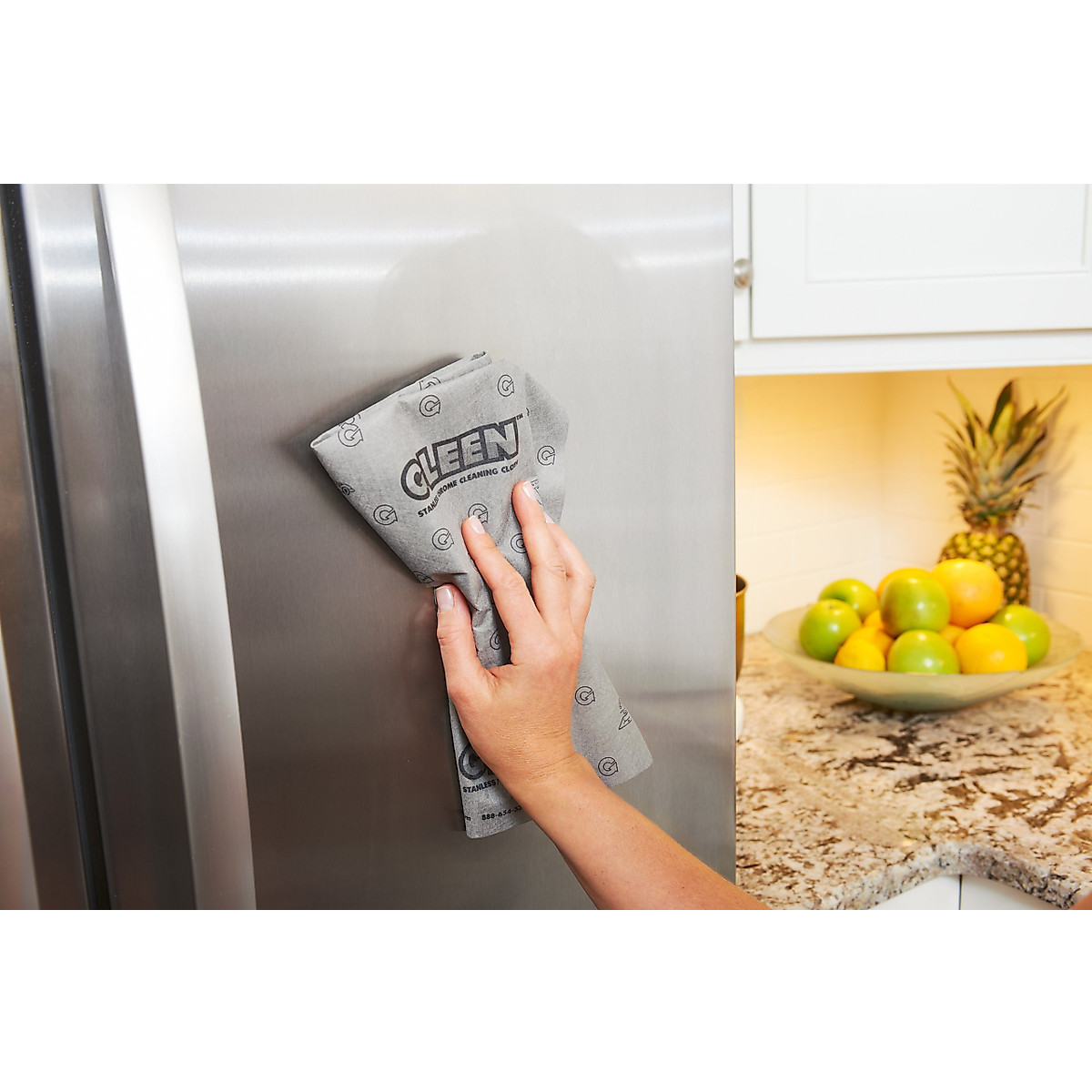 gleen 5 Cloth Pack w/1 Stainless Steel Cloth