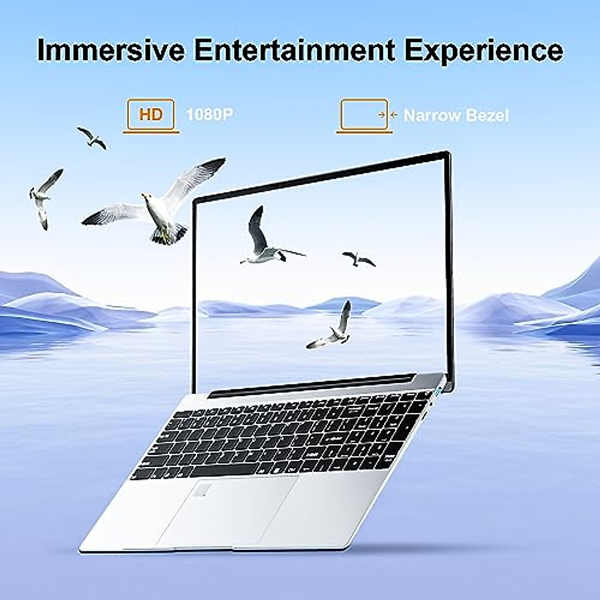 ANPCOWER 2023 Latest 15.6'' Laptop with 2.0GHz Intel Processor(up to 2.9GHz), 16GB DDR4 RAM, 512GB SSD, Windows 11 Laptop Computer with IPS FHD 1080P Display, 5G/2.4Ghz WiFi, USB 3.0, Bluetooth 4.2