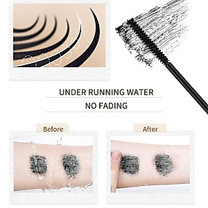 Honey Whisper 4D Mascara for Fine Short Eyelash, Waterproof Extra Long Lash Eyelashes,Voluminous Eyelashes, Long Lasting, Smudge-proof，Black (0.1 fl. Oz)