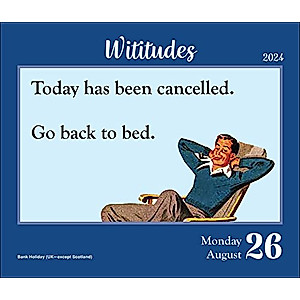 Wititudes 2024 Day-to-Day Calendar: Pretending to Be a Functioning Adult Is Exhausting