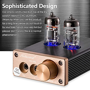 Nobsound NS-08E Vacuum Tube Headphone Amplifier Hi-Fi Valve Headphone Amp Stereo Audio Preamplifier