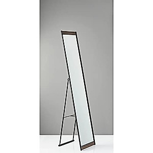 Adesso WK1113-15 Albert Floor Mirror, Black