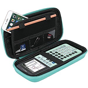 ProCase Hard EVA Case for Texas Instruments Ti-84 Plus CE, Durable Travel Storage Carrying Box Protective Bag for Ti-84 Ti-83 Ti-85 Ti-89 Ti-82 Plus/C CE Graphing Calculator and More –Mint