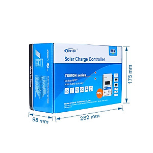 EPEVER MPPT Charge Controller 30A 12V/24V Auto 390W/12V,780W/24V TRIRON3210N DS2 UCS Intelligent Modular-Designed Regulator with PC Software and Moblie APP