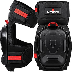 NoCry Professional Work Knee Pads for Men Construction — Unique Ankle Support, Heavy Duty Anti-Slip Cap, Extra Thick Gel & Foam Cushion, Reinforced Thigh & Shin Non-Slip Straps, Fits Men and Women