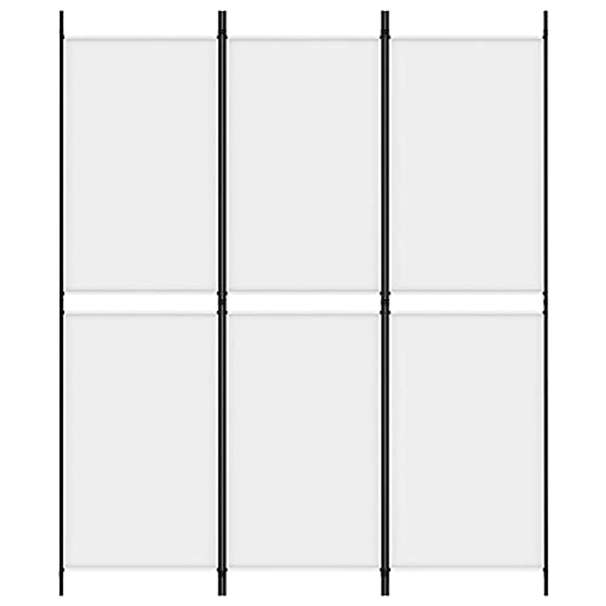 3-Panel Room Divider White 59.1"x70.9" Fabric,Folding Screens Room Dividers Privacy Screen Portable Suitable forHome Office Restaurant Bedroom