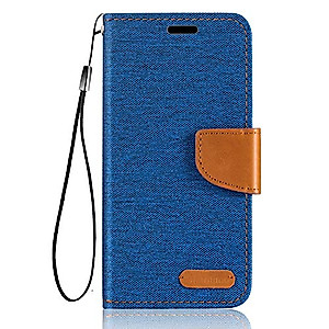 for Gigaset GS290 Case, Oxford Leather Wallet Case with Soft TPU Back Cover Magnet Flip Case for Gigaset GS290 Plus (6.3”)
