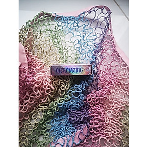 MiniOwls Storage Hammock Stuffed Toys Organizer - Fits 20-30 Plush Animals. Great Mermaid Gift for Girls. Instead of Bins and Toy Chest – Displays Teddies Easily. (Unicorn, Large (Pack of 1)