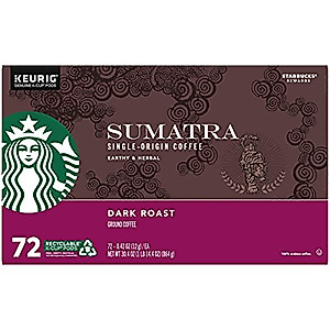 Starbucks 72 Count Sumatra Coffee, 0.41 Ounce