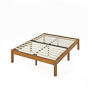 Zinus Ellie 14 Inch Bamboo Platform Bed Frame, Wood Slat Support, No Box Spring Needed, Easy Assembly, Queen