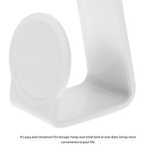 2pcs Multifunctional z Hook Plastic Potty Hangers Over The Door Hook Toilet Handles Over The Door Racks Coat Hanging Hooks Storage Hooks Toilet Seat Hook Washer Hat Baby White