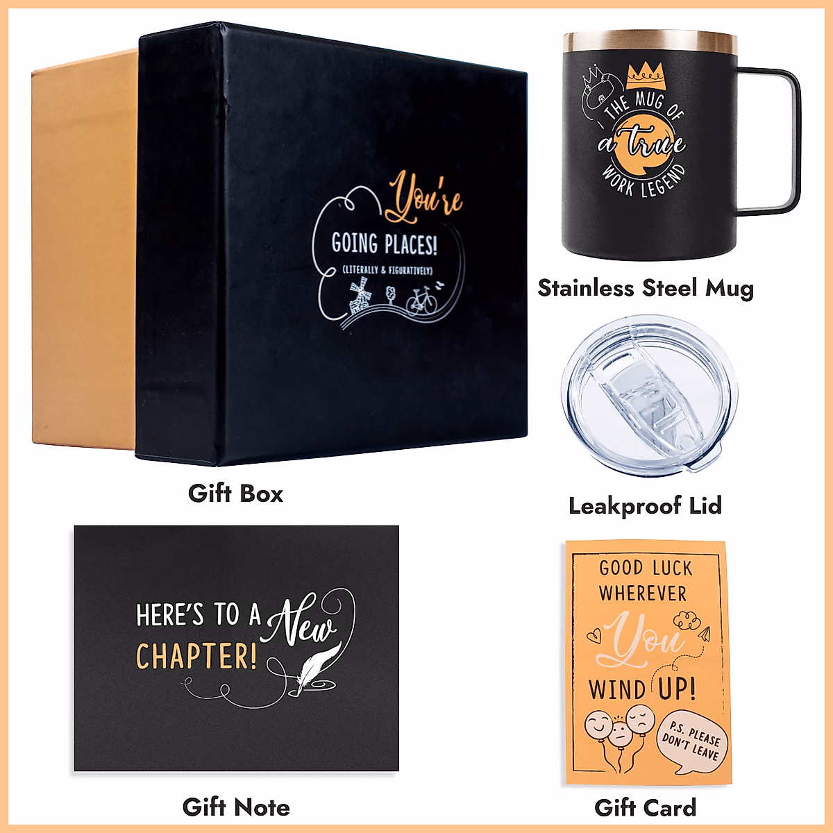 ATP Method Farewell Gifts for Coworkers - Going Away Gift for Coworker - Black