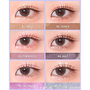 AMTS webtoon True Beauty Makeup liquid glitter eyeshadow, vegan korean eye glitter, shimmer eyeshadow highlighter, kbeauty, kdrama #04 Jazz