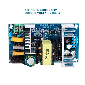 Zerone AC 100-240V to DC 24V 6-9A Switching Electricity Supply Module 150W High Power Industrial DC Electricity Supply Bare Board