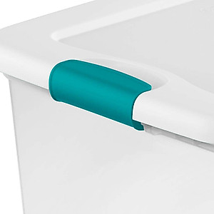 STERILITE Wheel Latching Box, Size, Blue, 4 Piece