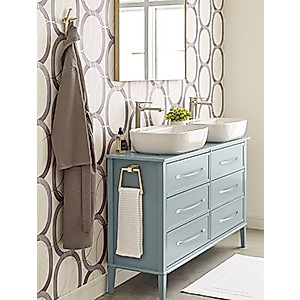 Amerock HBX37016BBZ | Kodiak Triple Prong Decorative Wall Hook | Golden Champagne Hook for Coats, Hats, Backpacks, Bags | Hooks for Bathroom, Bedroom, Closet, Entryway, Laundry Room, Office