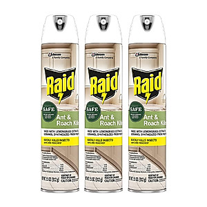 Raid Ant and Roach Killer, Aerosol Spray with Essential Oils (3)
