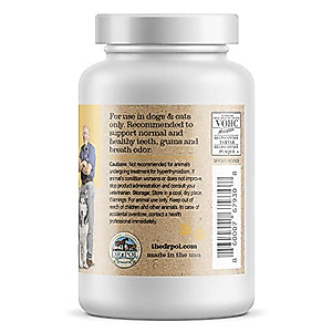 Dr. Pol ProDen PlaqueOff Powder for Pets - Cat and Dog Dental Care - Natural Tartar and Plaque Remover for Dogs Teeth & Gums - Cat Dental Care Food Additive - Pet Oral Health Supplement - 60g, White