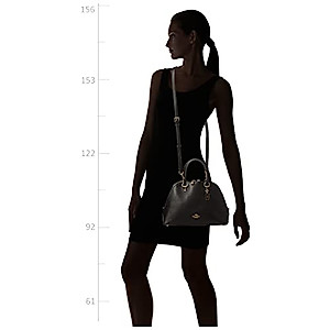 Coach Katy Satchel In Signature Canvas (Black)