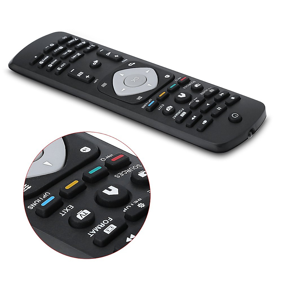 Ueohitsct Universal Remote Control Controller Replacement for Philips LCD LED Smart TV