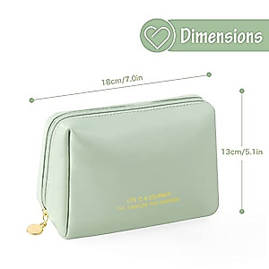 LOXITP With Hook Portable Women's Clear Makeup Bag,Waterproof Travel Toiletry Bag,Bring Zipper Skincare Cosmetic Bag,Toiletries Organizer Tote Storage Bag PU and TPU Materia (p4)