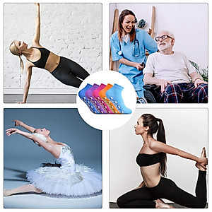 14 Pairs non slip socks for women Men Grip Socks unisex yoga Socks with Grips for Hospital Yoga Pilates