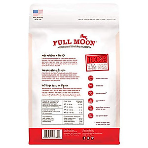 Full Moon Beef Jerky Healthy All Natural Dog Treats Human Grade Made in USA Grain Free 11 oz