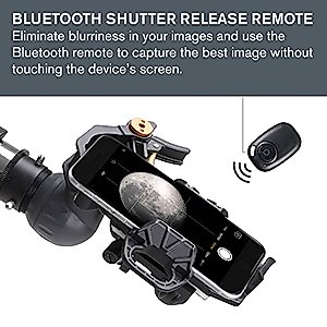 Celestron - NexYZ DX Kit - 3-Axis Universal Smartphone Adapter - Digiscoping Smartphone Adapter - Bluetooth Shutter Release Remote – Capture Images and Video Through Your Telescope or Spotting Scope