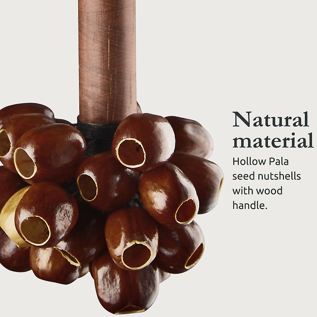 Meinl Sonic Energy Seed Shell Shaker Percussion Instrument — Nature Sounds for Meditation, ASMR, Sound Therapy, Yoga