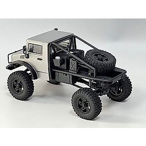 HobbyPlus CR18P EVO Trail Hunter (Silver) - HBP Micro RC Car, RC Crawler 1/18 Scale Full Lock 4WD with 2.4Ghz 4 Channel TX, RC Toys, Remote Control Car for Adults (HELIDIRECT)