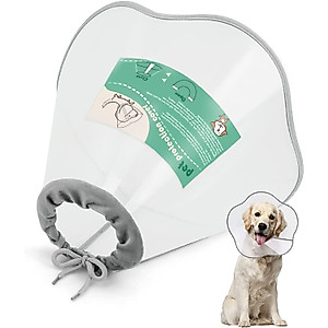 Supet Dog Cone Collar for Large Dogs, E Collar Cone for Dogs After Surgery, Adjustable Dog Head Cone to Stop Licking, Comfortable Pet Recovery Collar, Elizabethan Collar, Dog Surgery Cone (XL)