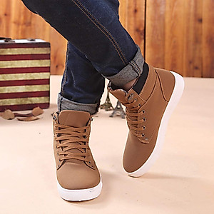 Men's High Top Vintage Sneaker,Mitiy Lace-Up Ankle Boots Shoes Casual High Top Shoes