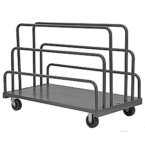 Durham 14 Gauge Steel Adjustable Panel Moving Truck, APT-2436-95, Gray