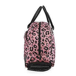 Juicy Couture Women's Libra Rolling Duffel, Pink Leopard