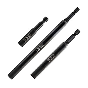 NEIKO 11403A Magnetic Bit Holder Set | 3 Pieces - 2-3/8, 4, and 6| Premium Cr-V Steel | 1/4" Hex Shank Design