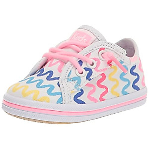 Keds Baby Kickstart Crib Sneaker, White, 4 US Unisex Infant