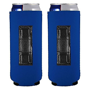 Blank Magnetic Slim Can Coolie (Royal Blue, 2 Pack)
