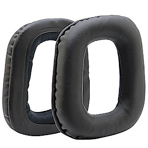 MMOBIEL Ear Pad Compatible with Logitech G35 G930 G430 F430 F450 Headset with Memory Foam Protein Leather (Black)