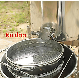 HNDTM Honey Gate Valve Honey Tap Stainless Steel Honey Gate Honey Bucket Accessories Honey Valve Tool Beekeeping Tool for Honey Extractor or Bottling Equipment