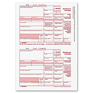 1099 MISC Forms 2023, 1099 MISC Laser Forms IRS Approved Designed for Quickbooks and Accounting Software 2023, 4 Part Tax Forms Kit, 25 Vendor Kit - Total 54 (105) Forms