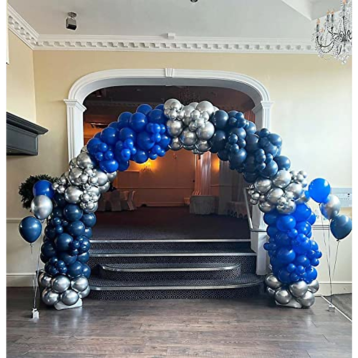 Navy Royal blue Silver balloon Garland Kit 160 PCS dark blue Balloons Arch for boy birthday decorations 50th Men Bithday supplies