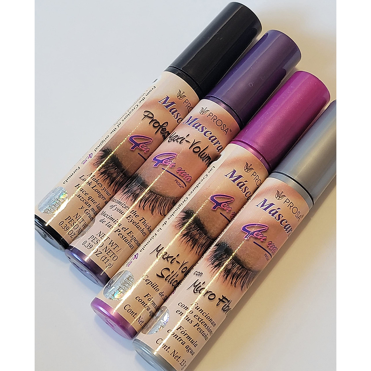 DEALPLUSDEAL Mascara and Eyeliner Set - 5 Mascaras, 1 Eyeliner - Extra Volume, Curl, Length for Full Lashes - Intense Black Eye Makeup, 6 Pieces