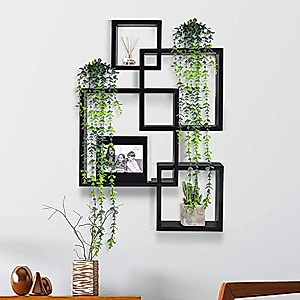 Oxsaytee 2 Pack Fake Hanging Plants with 2 Pcs Plant Hangers Fake Potted Plants for Wall House Home Office Room Patio Indoor Outdoor Aesthetic Decor