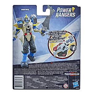 Power Rangers Dino Fury Boomtower 6-Inch Villain Action Figure Toy Inspired by TV Show with Battle Key and Weapon Accessory for Ages 4 and Up