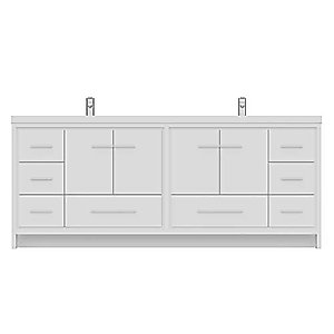 Alya Bath Sortino Bathrrom Vanity, White