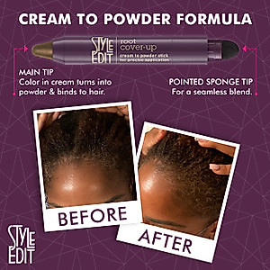 Style Edit Instant Root Concealer Stick to Touch up and Cover Grays (Light Brown)