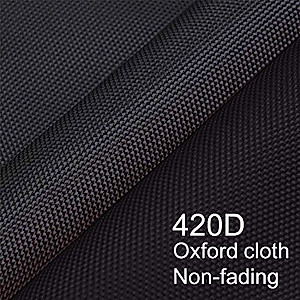 Bigzzia Patio Furniture Set Cover, Rattan Cube Set Cover 420D Oxford Fabric Patio Table Cover Windproof Anti-UV with 4 Fixing Buckles for Garden Tables Chairs (126x126x74cm/49.6x49.6x29.1)