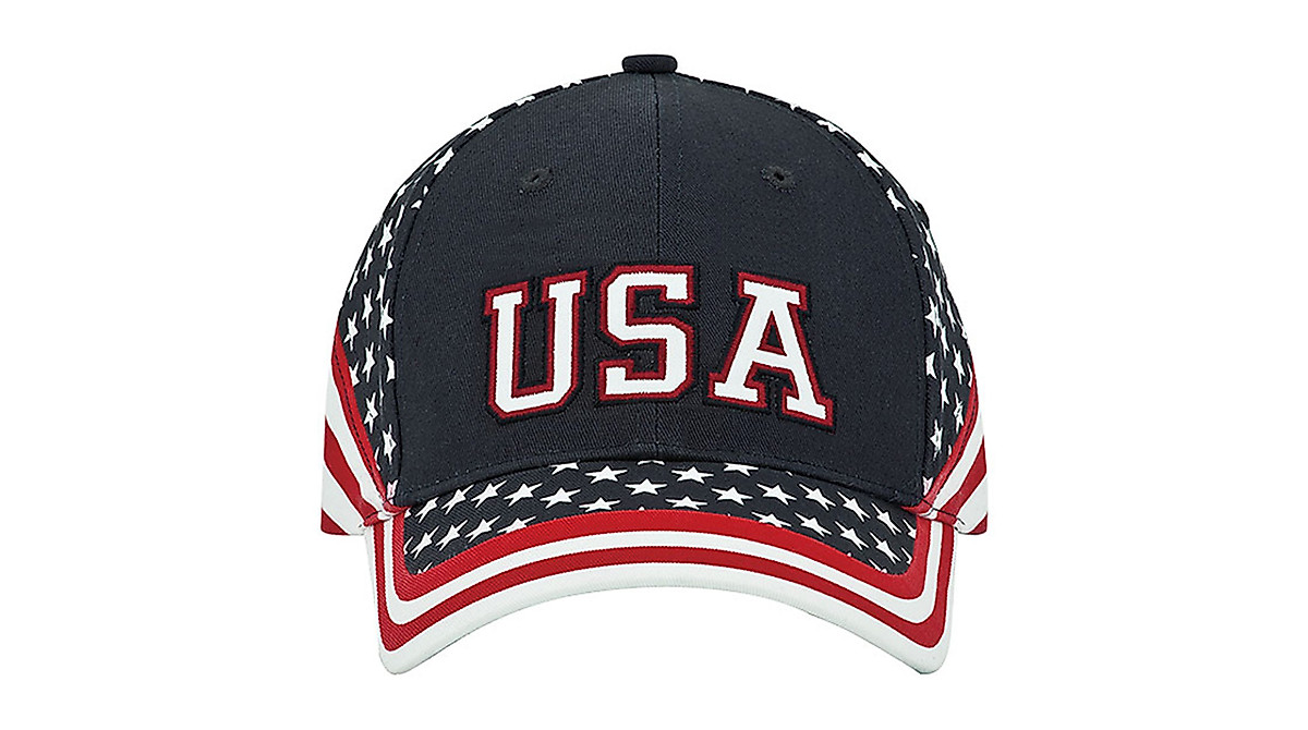 USA Flag Ball Cap - Stylish Cotton Twill Hat